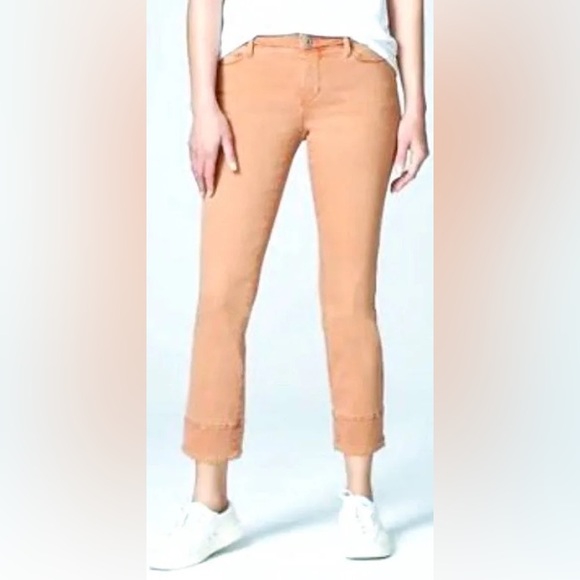 J. Jill | Jeans | Jjill Authentic Fit Cropped Denim With Fringe In Lt ...